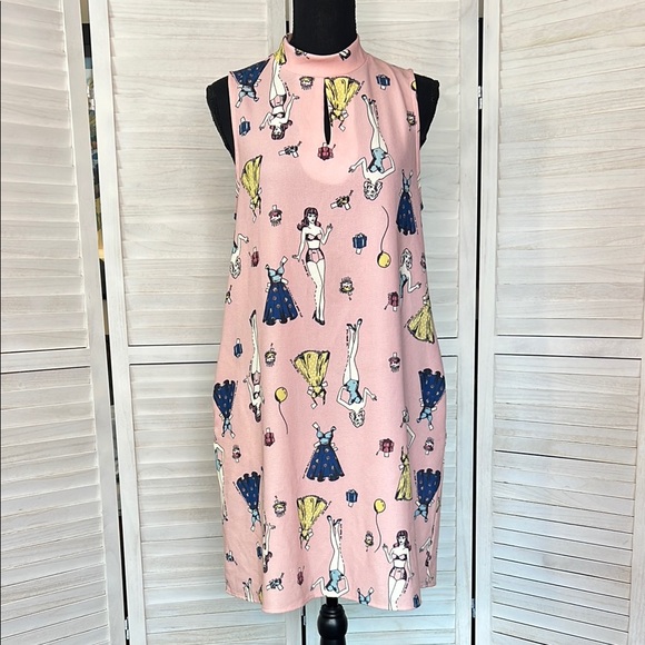 Modcloth | Dresses | Modcloth Smak Parlour Paper Doll Barbie Shift ...
